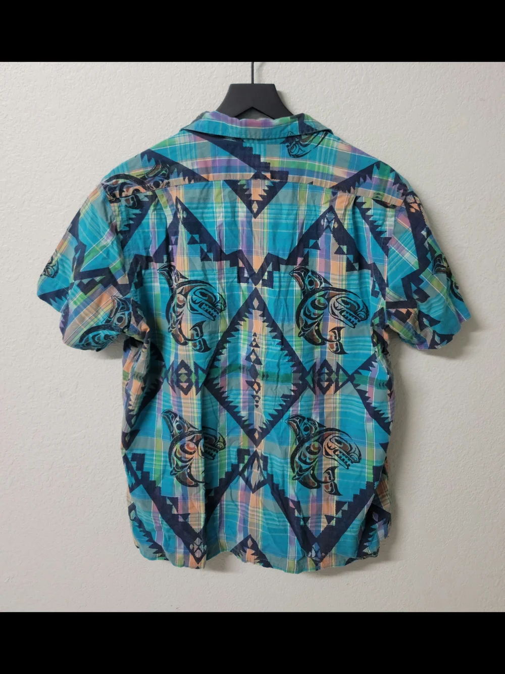 Polo Ralph Lauren | Shirts | Polo Ralph Lauren Camp Shirt Blue Aztec ...